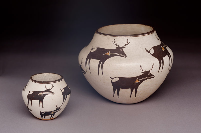 Polychrome-Jar-(Lucy-Lewis) – Museum of the Red River