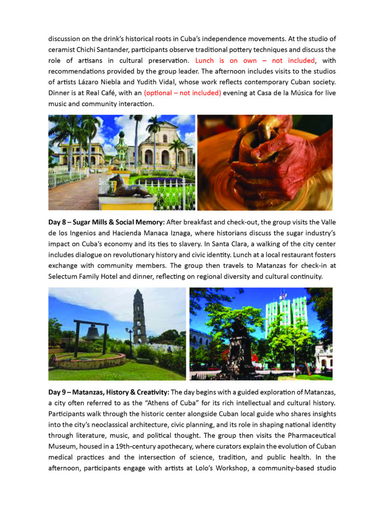 Cuba Museum Study Tour – Museum of the Red River